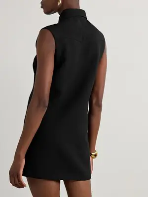 Brandon Maxwell The Belle Wool-blend Crepe Mini Dress