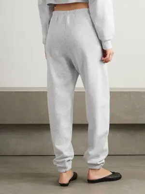 SKIMS Cotton-blend Fleece Track Pants - Gray
