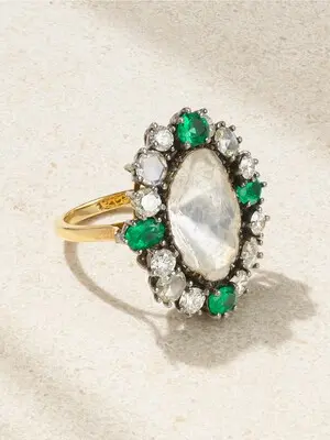 AMRAPALI LONDON Rajasthan 18-karat Emerald And Diamond Ring - Gold