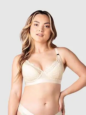 Victoria's Secret Hotmilk Warrior Plunge 2.0 Flexwire Nursing Bra - White,ivory