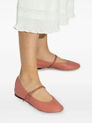 LANVIN Leather Ballerina Flats