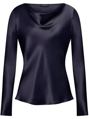 Alberta Ferretti Satin-finish Top - Blue