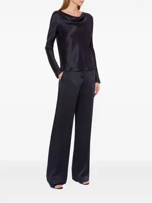 Alberta Ferretti Satin-finish Top - Blue