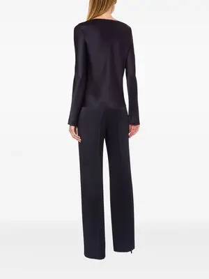 Alberta Ferretti Satin-finish Top - Blue