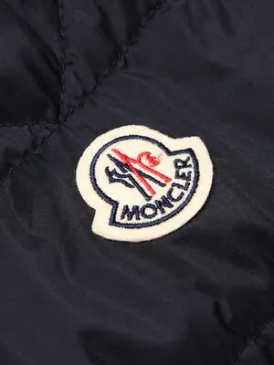 Moncler Slim-fit Logo-appliquéd Quilted Nylon Down Jacket - Blue