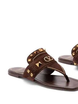 Valentino Garavani Leather Slides