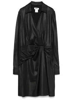 Dkny Pleat-detail Midi Dress
