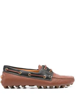 TOD'S Gommino Boat Shoes - Brown