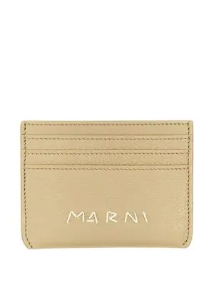 Marni Logo Card Holder - Neutrals