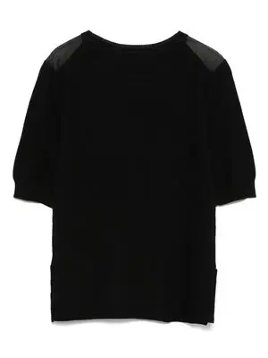 Dkny Sheer-panels T-shirt