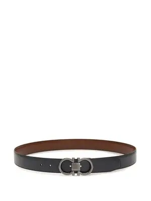 FERRAGAMO Ferragamo Gancini Reversible Belt Grey