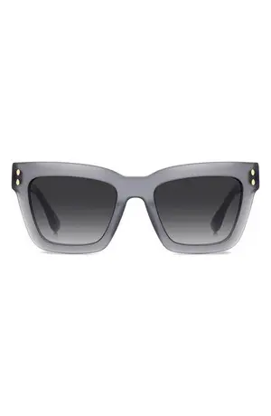 Isabel Marant 53mm Rectangular Sunglasses - Grey/ Dark Grey Sf