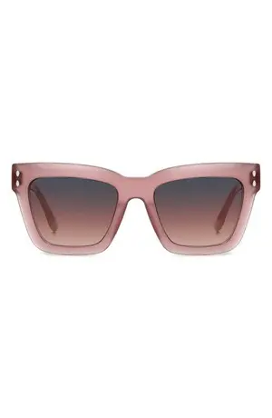 Isabel Marant Isabel Marant 53mm Rectangular Sunglasses Pink/ Grey Fuchsia