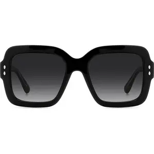 Isabel Marant 54mm Square Sunglasses - Black/ Dark Grey Sf