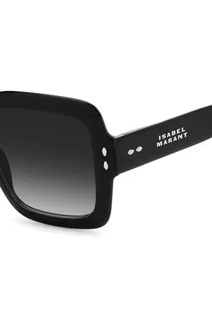 Isabel Marant 54mm Square Sunglasses - Black/ Dark Grey Sf