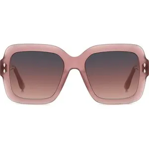 Isabel Marant Isabel Marant 54mm Square Sunglasses Pink/ Grey Fuchsia