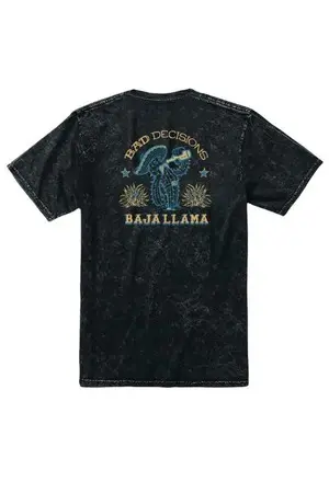 BAJA LLAMA Bad Decisionsprimo Graphic Tee