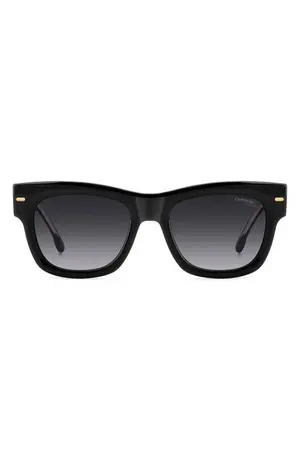 Carrera Eyewear 53mm Gradient Square Sunglasses - Black/ Dark Grey Sf