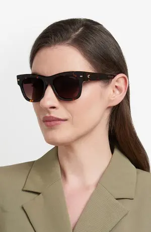 Carrera Eyewear 53mm Gradient Square Sunglasses - Havana/ Brown