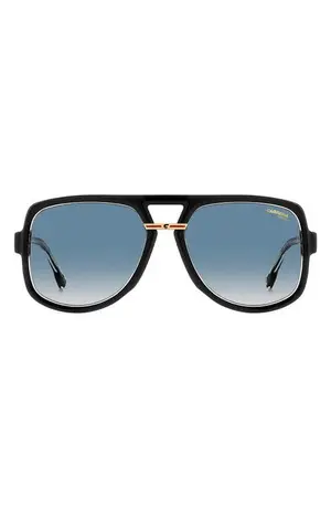 Carrera Eyewear 59mm Square Sunglasses - Black Crystal/ Dark Blue Sf
