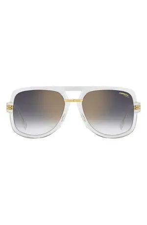 Carrera Eyewear 59mm Square Sunglasses - Crystal Gold/ Grey Sf Gd Sp
