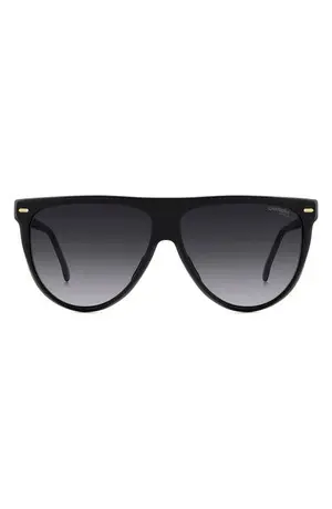 Carrera Eyewear 60mm Flat Top Sunglasses - Black/ Dark Grey Sf