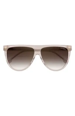 Carrera Eyewear 60mm Flat Top Sunglasses - Nude/ Brown