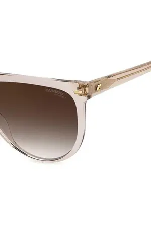 Carrera Eyewear 60mm Flat Top Sunglasses - Nude/ Brown