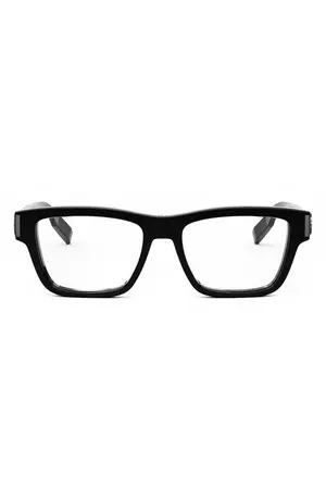 Dior Cd Icono S1i Rectangular Eyeglasses - Shiny Black