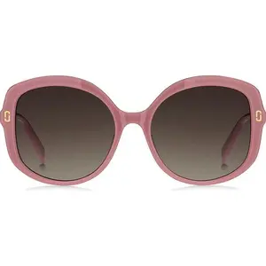 Marc Jacobs Marc Jacobs 56mm Round Sunglasses Pink/ Brown