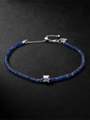 SUZANNE KALAN Infinite Sapphire Beaded Bracelet - Blue