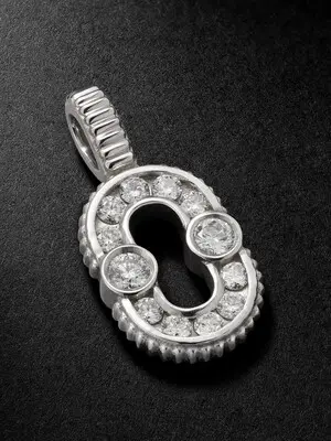 VILTIER Magnetic 18-karat Diamond Pendant - Silver