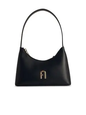 Furla Hobo Diamante Leather Bag - Black