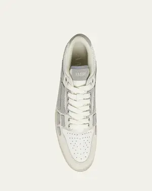 Amiri Skeleton Crystal Low-top Sneakers