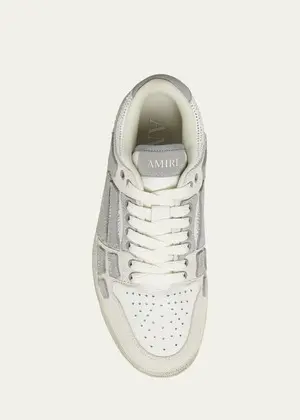 Amiri Skeleton Crystal Low-top Sneakers