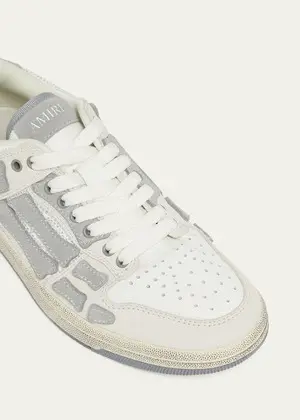 Amiri Skeleton Crystal Low-top Sneakers