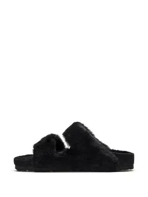 BIRKENSTOCK Shearling Sandals - Black