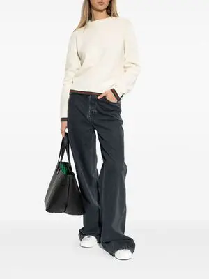 Gucci Web-stripe Trim Sweater