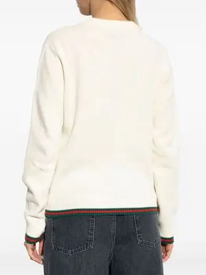 Gucci Web-stripe Trim Sweater