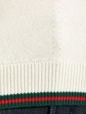 Gucci Web-stripe Trim Sweater