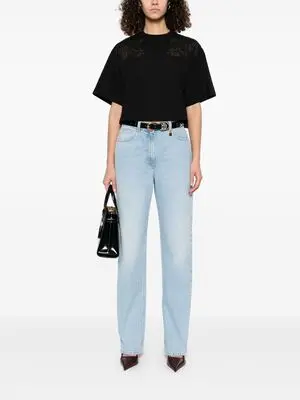 Elisabetta Franchi Padlock-detail Jeans - Blue