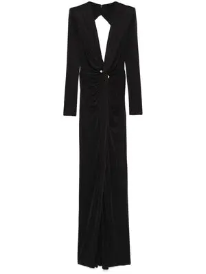 Elisabetta Franchi Piercing-detail Jersey Gown