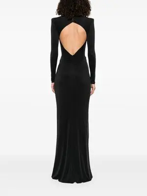Elisabetta Franchi Piercing-detail Jersey Gown