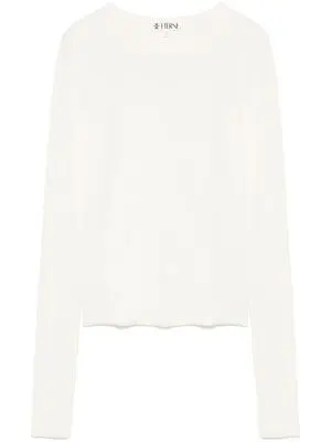 Eterne Long-sleeve Fitted Top - Neutrals