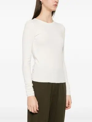 Eterne Long-sleeve Fitted Top - Neutrals