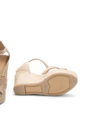 CastaÑer Bruna Espadrille Wedges - Neutrals