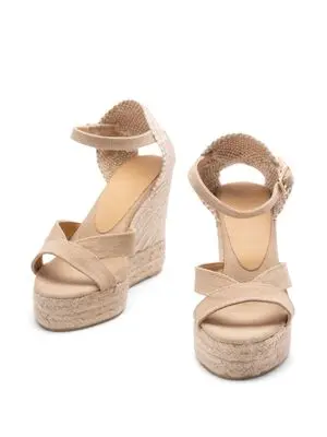 CastaÑer Bruna Espadrille Wedges - Neutrals