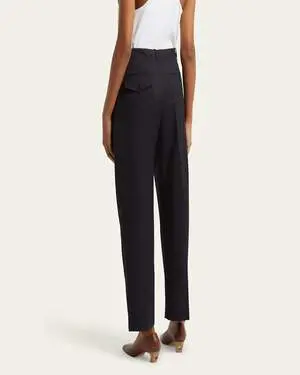 SETCHU Pleated Wool Gabardine Chino Pants