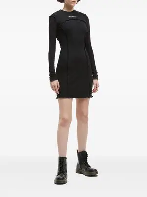 Palm Angels Logo Ribbed Mini Dress