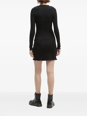 Palm Angels Logo Ribbed Mini Dress